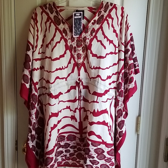 ANNA MARIA CERRA | Tops | Nwt Anna Maria Cerra Shortie Caftan | Poshmark